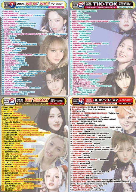 [WESTERN MUSIC MIX DVD] K-POP ultimo lavoro 2026 K-POP Best PV Award ...
