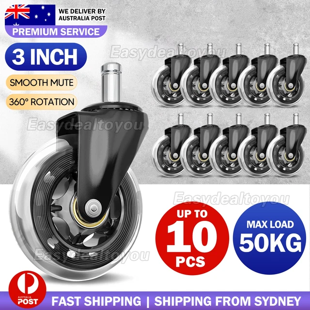 5/10PCS ROLLERBLADE OFFICE Desk Chair Wheel Replacement Rolling Caster ...