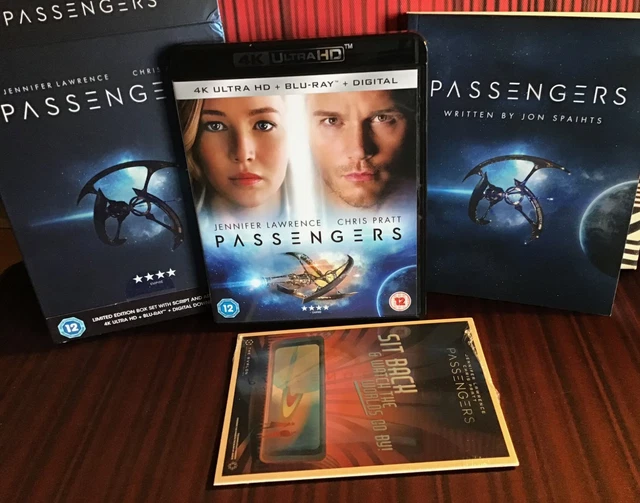 PASSENGERS (4K UHD Blu-ray) COLLECTOR'S BOX SET inc SCRIPT BOOK & ART ...