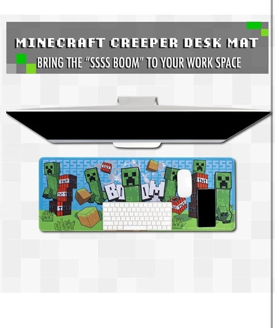 MINECRAFT CREEPER LARGE Desk Mat Officially Licensed New No Box 79cm X ...