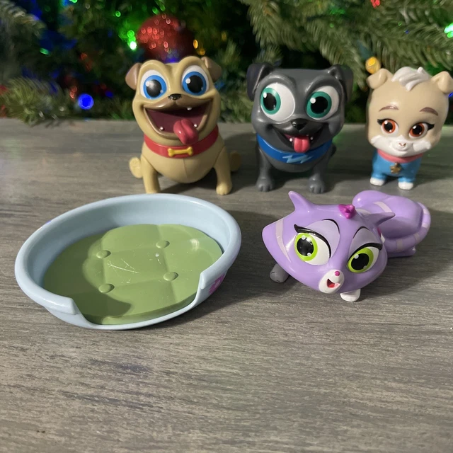 DISNEY JUNIOR PUPPY Dog Pals Keia Bingo Rolly Pug Miniature Dog Hissy ...