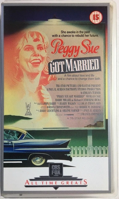 PEGGY SUE GOT Married (1986) VHS PAL 1989 CBS Fox Release cassette ...