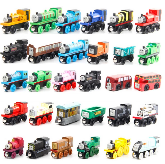 THOMAS-THE TANK ENGINES Carriages Magnetic Wooden Train Take-n-play ...