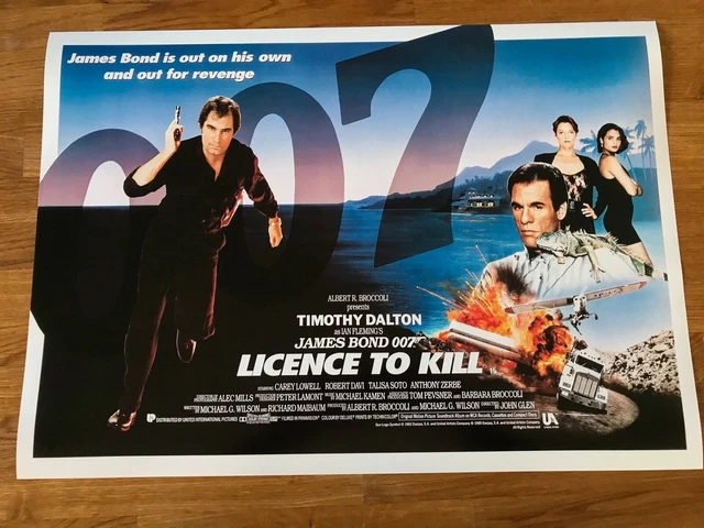 LARGE MOVIE POSTER James Bond Licence to Kill 420mm x 594mm (A2) EUR 4 ...