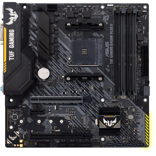 ASUS TUF GAMING B450M-PLUS II Memory slots 4, number of SATA connectors ...