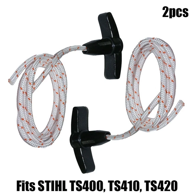 SET DE 2PCS Démarreur à Lanceur Poignée Avec 3.0mm Corde for STIHL TS400 TS410 EUR 5,87 ...