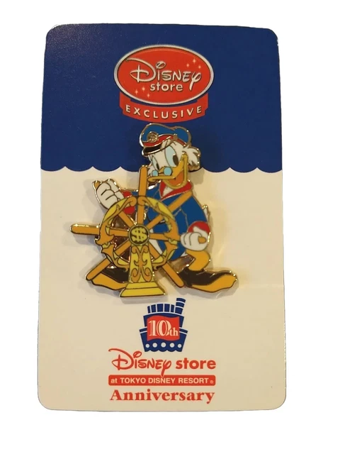 RARE TOKYO DISNEY Store Captain Uncle Scrooge McDuck Pin Ducktales New ...