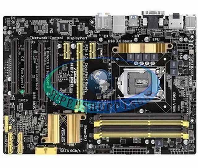 ONE USED ASUS H87-PRO Motherboard Socket LGA 1150 i7 i5 i3 DDR3 32G ...