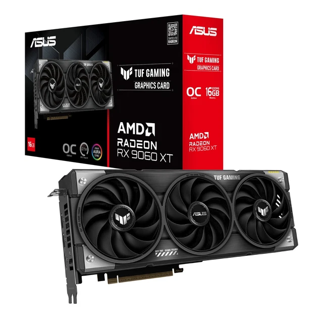 ASUS SCHEDA VIDEO TUF Gaming RX 9060 XT 16GB GDDR6 con raffreddamento ...