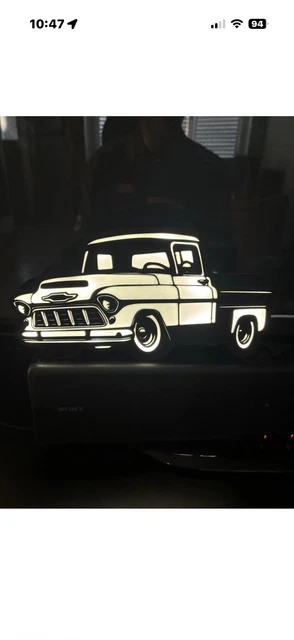 CHEVY 56 LIGHT Box 3d Printed USB Powered Man Cave Home Bar Decor £11. ...