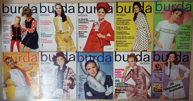 BURDA MODEN 10 Hefte 1969 (Nr. 1-5, 7, 9-12) EUR 50,00 - PicClick DE