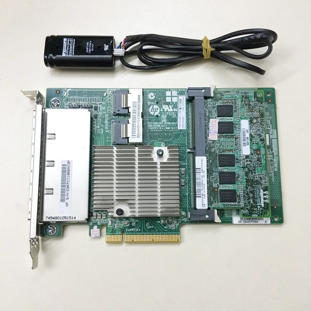 HP SMART ARRAY P822 / 2GB FBWC 6GB SAS RAID Controller 615418-B21 with ...