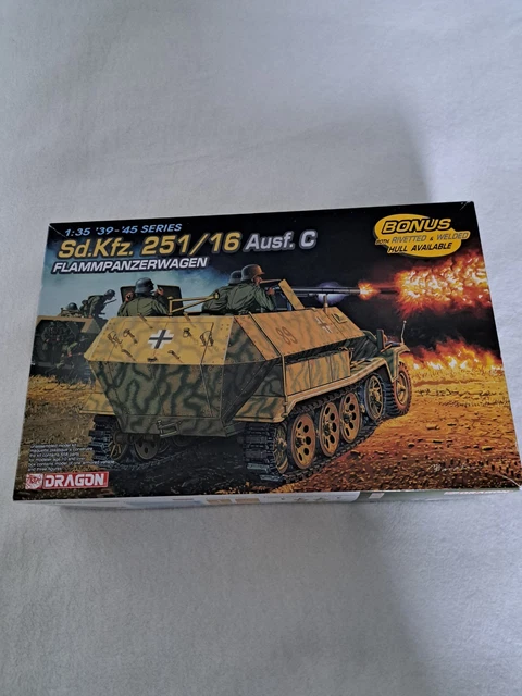 1/35 DRAGON 6202 Sd.Kfz. 251/16 Ausf. C Flammpanzerwagen EUR 23,90 ...