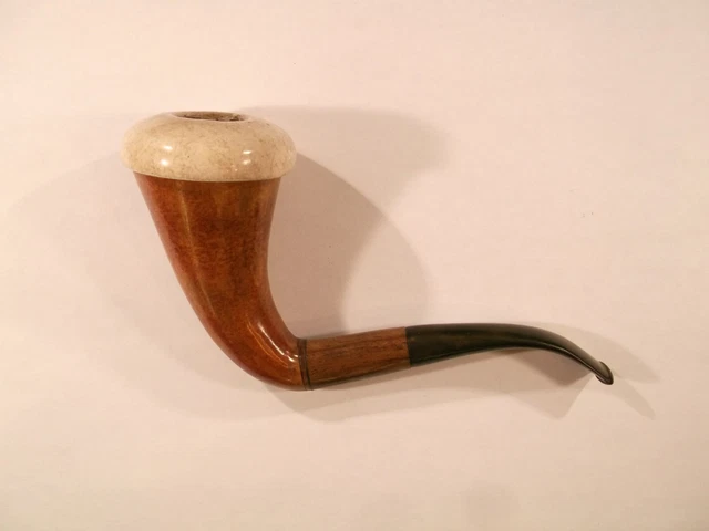 PIPE CALEBASSE CALABASH en écume de mer & bois exotique fabriquée ...