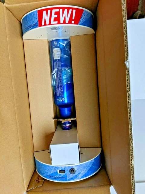 BUD LIGHT BUDWEISER Magnetic Floating Spinning Bottle Display lighted ...