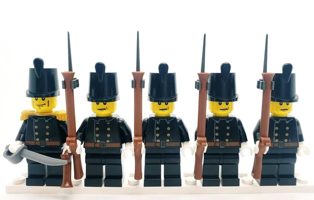 LEGO PIRATES IMPERIAL BLACK GUARD Soldiers MINIFIGS Musket + Bayonet ...