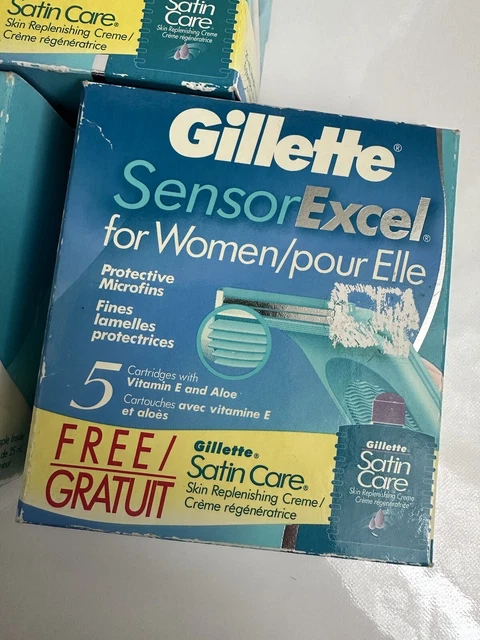 GILLETTE SENSOR EXCEL WOMEN'S Shaver Razor Blade Refill 15 Cartridges ...