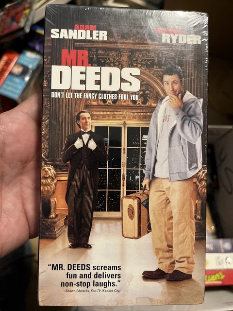 MR. DEEDS ADAM Sandler, Winona Ryder VHS Tape Sealed £14.04 - PicClick UK