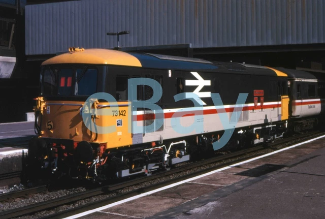 35MM RAILWAY SLIDE of Class 73 73142 @ Gatwick Airport Copyright to ...