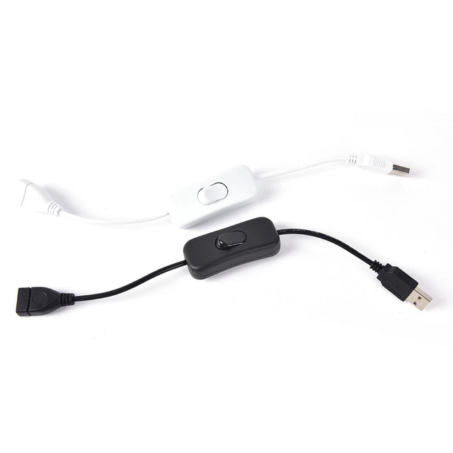 USB CABLE MALE to Female Switch ON OFF Cables Toggle LED Lamp Power ...