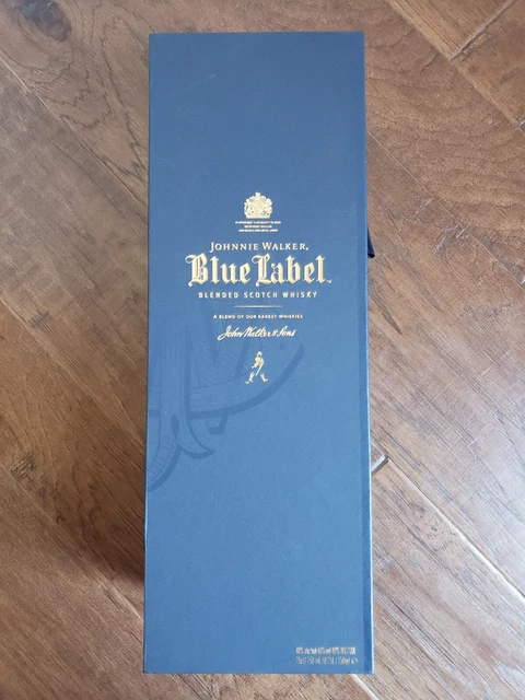 JOHNNIE WALKER BLUE Label Blended Scotch Whisky 750ml Empty Box Only £ ...
