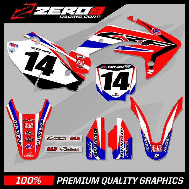 CUSTOM MX GRAPHICS Kit: HONDA CR CRF Motocross Graphics 85 - 150 / FACT ...