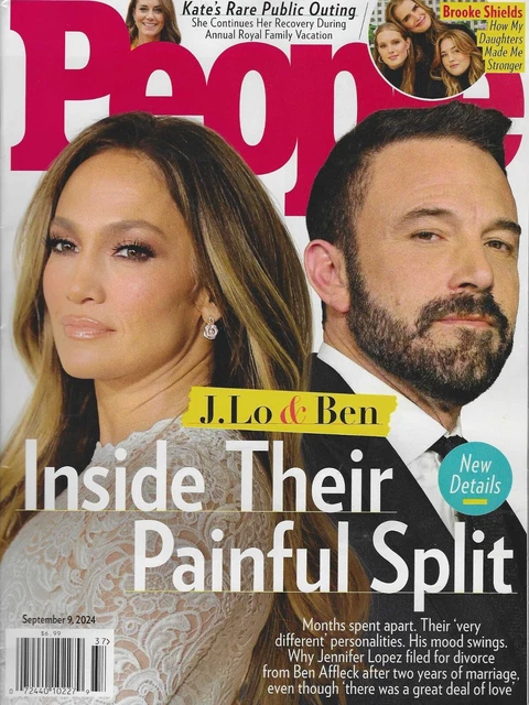 PEOPLE MAGAZINE SEPTEMBER 9th 2024 J.Lo & Ben Painful Split $10.99 ...