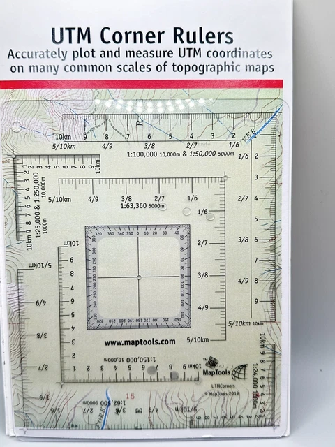 CARTOGRAPHY TOPOGRAPHY UTM Corner Rulers MGRS UTM Coordinates Map Tools ...