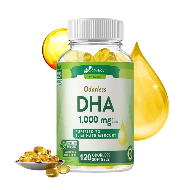 BRAIN BOOSTER FOCUS Capsules-DHA,EPA-Cognitive Support&Memory Omega-3 ...