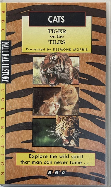 BBC CATS TIGER on the Tiles VHS Desmond Morris Natural History ...