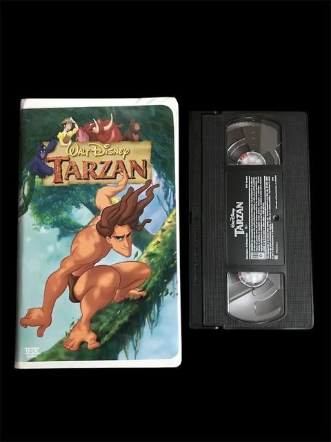 WALT DISNEY TARZAN Clam Shell Vintage VHS 1999 Bonus Feature Phil ...