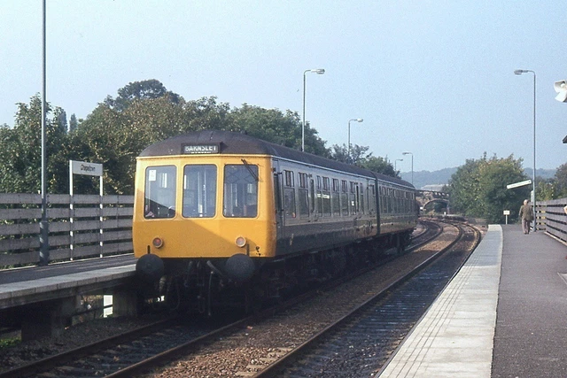 BRITISH RAIL DERBY built 2 car DMU Chapeltown new station South Yorks ...