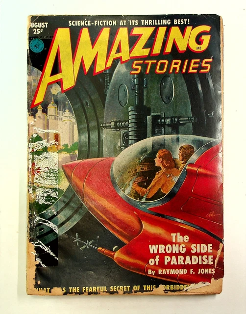 AMAZING STORIES PULP Vol. 25 #8 PR TRIMED 1951 qualité basse EUR 4,40 ...