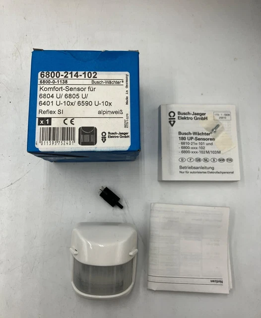 6800-214-102 NEU BUSCH Jaeger Wächter Komfort Sensor für 6804 U/6805 6401 U ... EUR 89,95 ...
