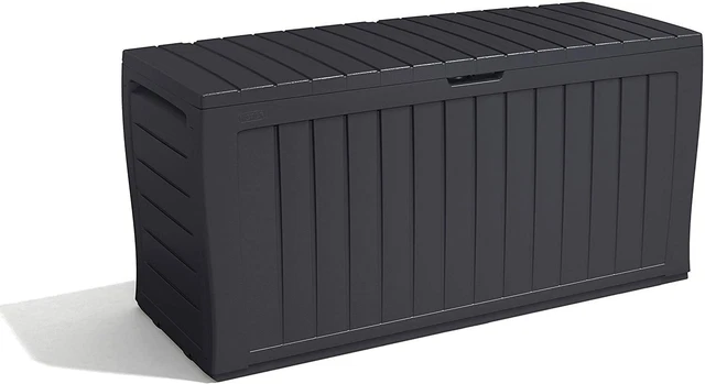 KETER XL LARGE Storage Shed Garden Outside Box Bin Tool Store Lockable ...