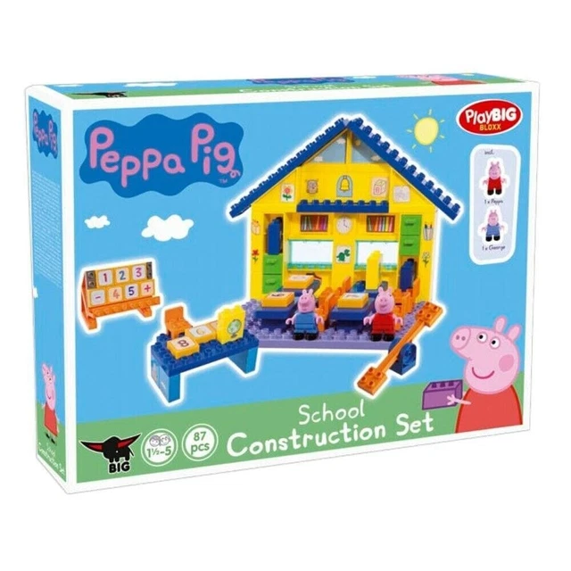 PEPPA PIG SCHOOL Construction Blox play set with classroom and figures ...