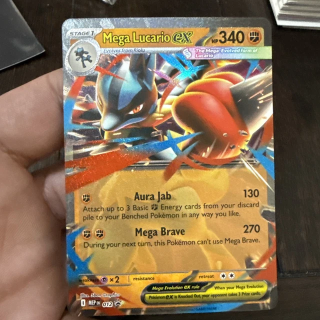 MEGA LUCARIO EX 012 Me: Mega Evolution Promo Holo £0.74 - PicClick UK