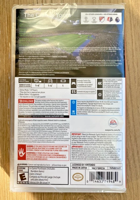 EA SPORTS FC 26 Switch Nintendo 2026 US Version Brand New Sealed Fast ...