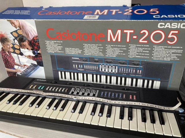 1980’S CASIO CASIOTONE MT-205 Electronic Keyboard Vintage Retro Boxed Working £37.11 - PicClick UK