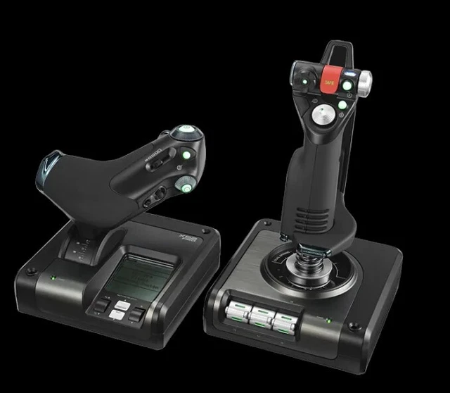 LOGITECH SAITEK X52 Pro Flight USB Joystick & Schubregler für PC ...