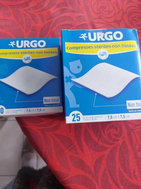 LOT DE 2 boites neuves de compresses steriles non tissees EUR 4,00 ... LOT DE 2 boites neuves de compresses steriles non tissees EUR 4,00 ...