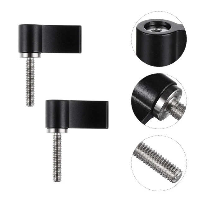 2PCS L-SHAPED 7-SHAPED Handle Screw Male Threading Rotating Knob Thumb ...