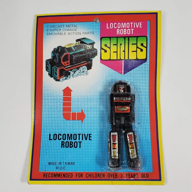 VINTAGE GOBOTS LOCO KO BOOTLEG LOCOMOTIVE TRAIN ROBOT TAIWAN 1980s MISP ...