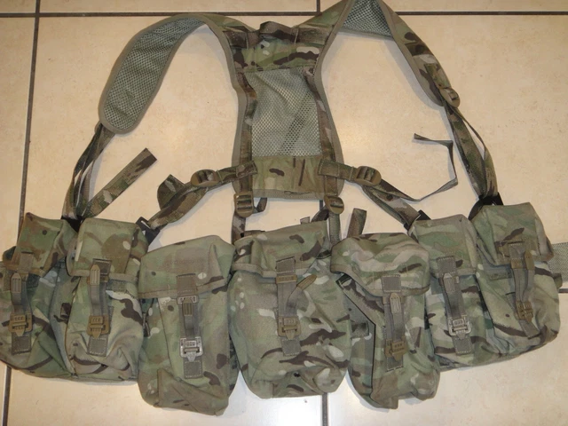 BRITISH ARMY MTP PLCE Webbing Set Yoke Water Double Ammo Utility Medium ...