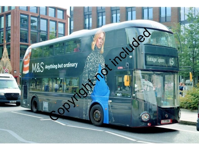 BUS PHOTO: BLUE Triangle New Routemaster Lt394 Ltz1394 £1.00 - PicClick UK