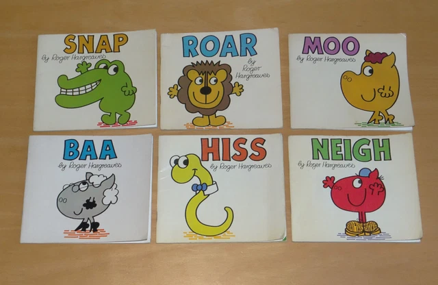 SIX VINTAGE ROGER Hargreaves Timbuctoo Books - Baa, Roar, Neigh, Moo ...