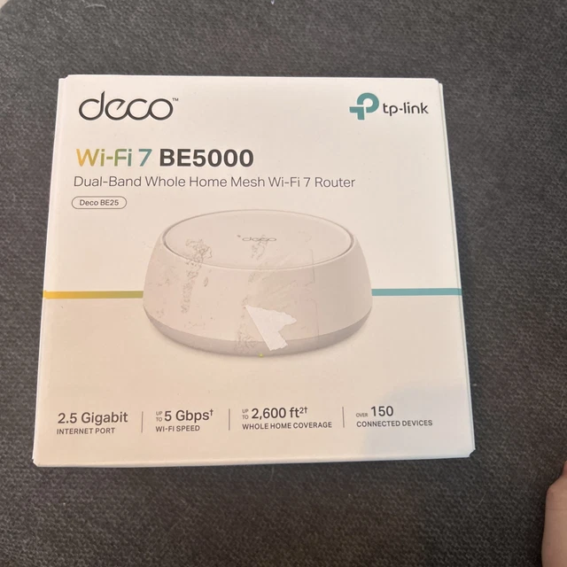 TP-LINK DECO BE25 1 Pack | BE5000 Wireless Whole Home Mesh Wi-Fi 7 ...