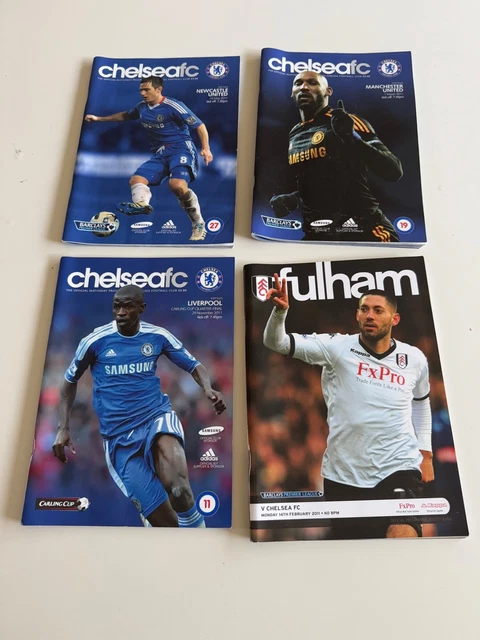 4 X CHELSEA Official Match Day Programmes 2011 £5.99 - PicClick UK