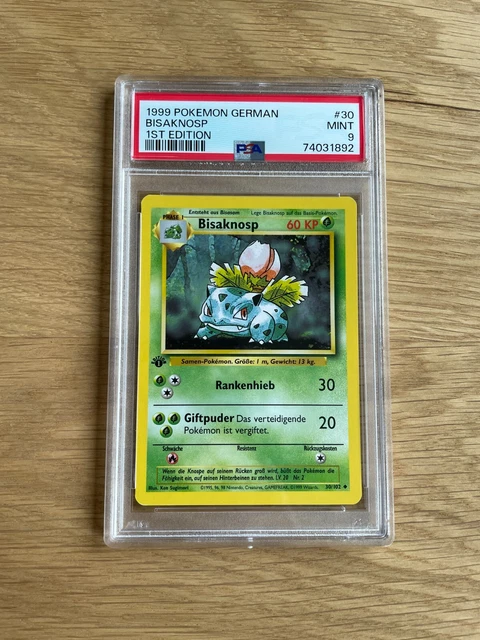 PSA 9 POKEMON Bisaknosp Base Set 1. Edition 30/102 EUR 99,00 - PicClick DE