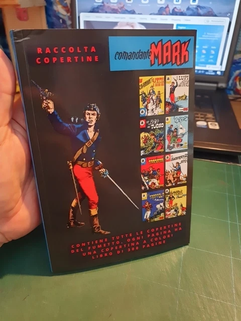 COMANDANTE MARK : Libro raccolta Copertine completo di 300 PAGINE £42. ...